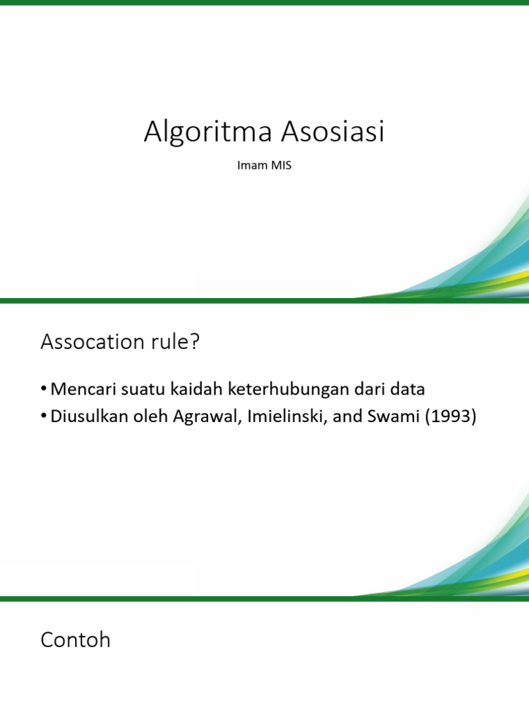 Algoritma Asosiasi | PDF