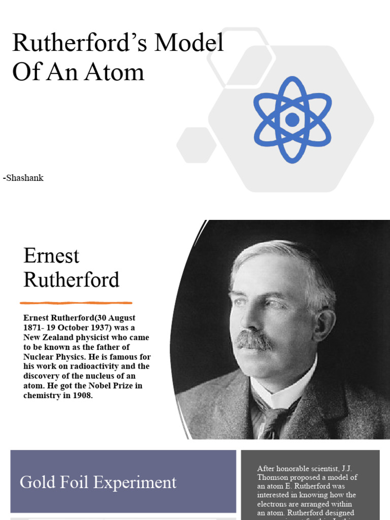 Rutherford's Atomic Model Explained | PDF | Atoms | Atomic Nucleus