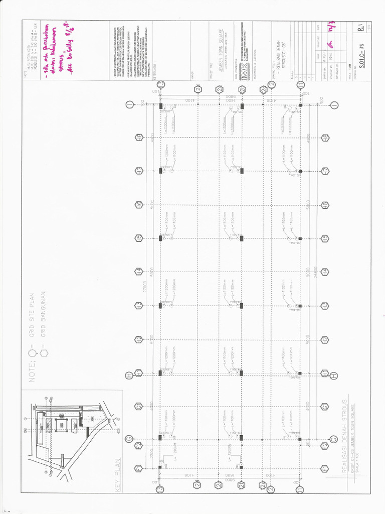 Realisasi Denah Strous C | PDF