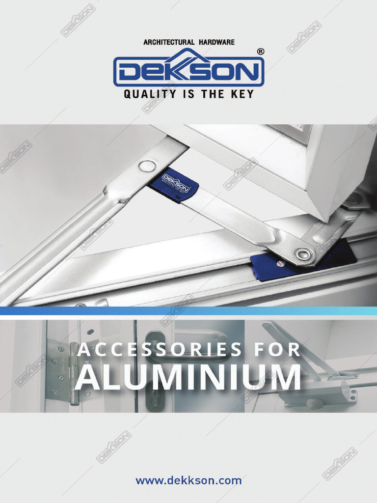 F. Dekkson Accessories For Aluminium | PDF