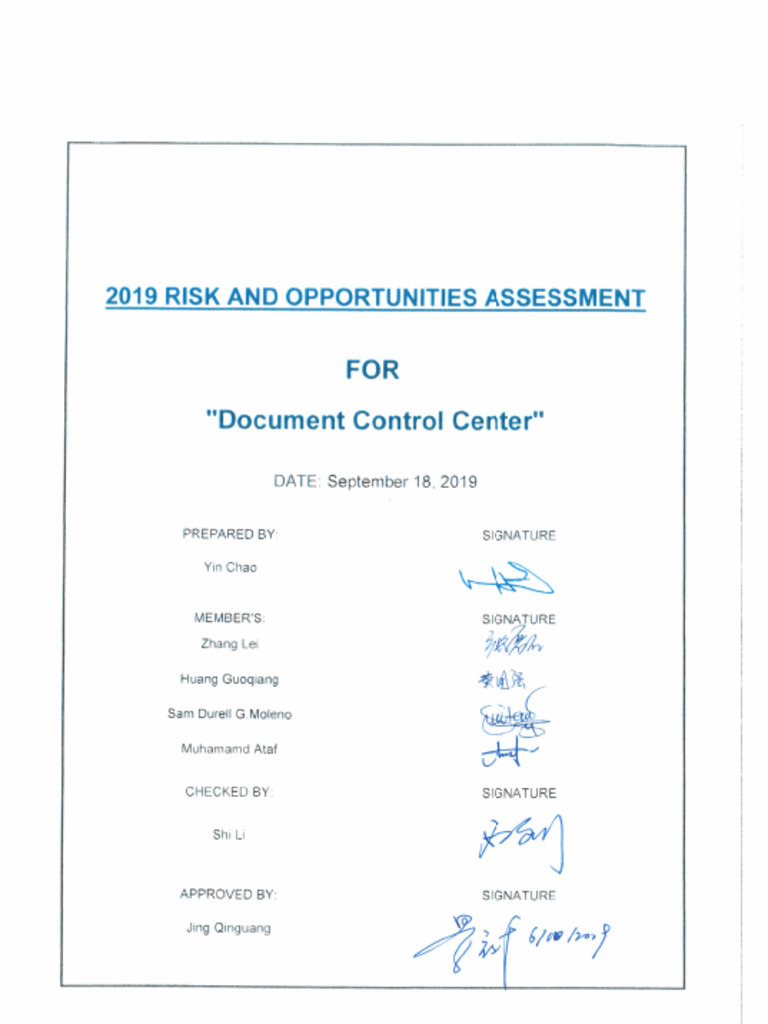 Risk Assessment (DCC Department) | PDF | Risk | Antivirus Software