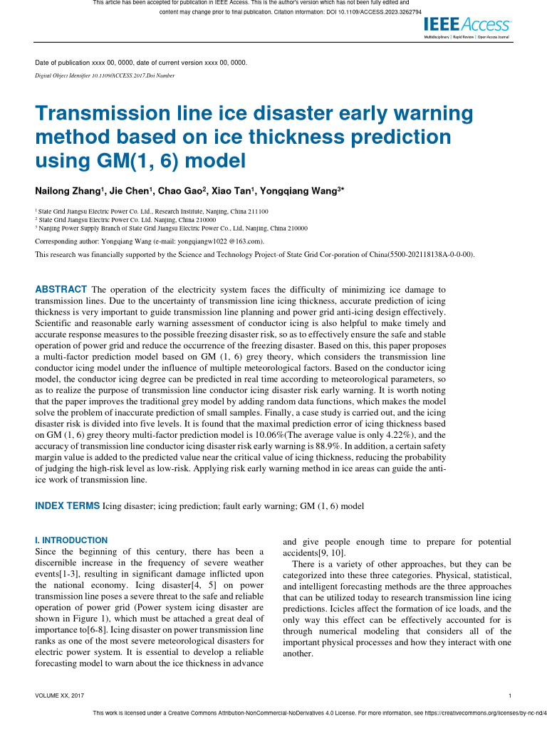 Power Grid Ice Risk Prediction | PDF | Prediction | Forecasting