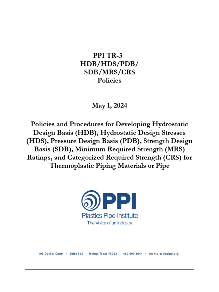 Ppi TR 03 2024 | PDF | Polyethylene | Polyvinyl Chloride