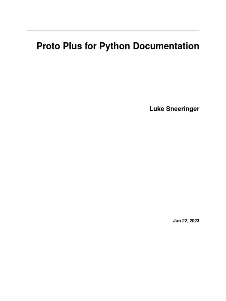 Proto Plus Python Readthedocs Io en Stable | PDF | Class (Computer Programming) | Boolean Data Type