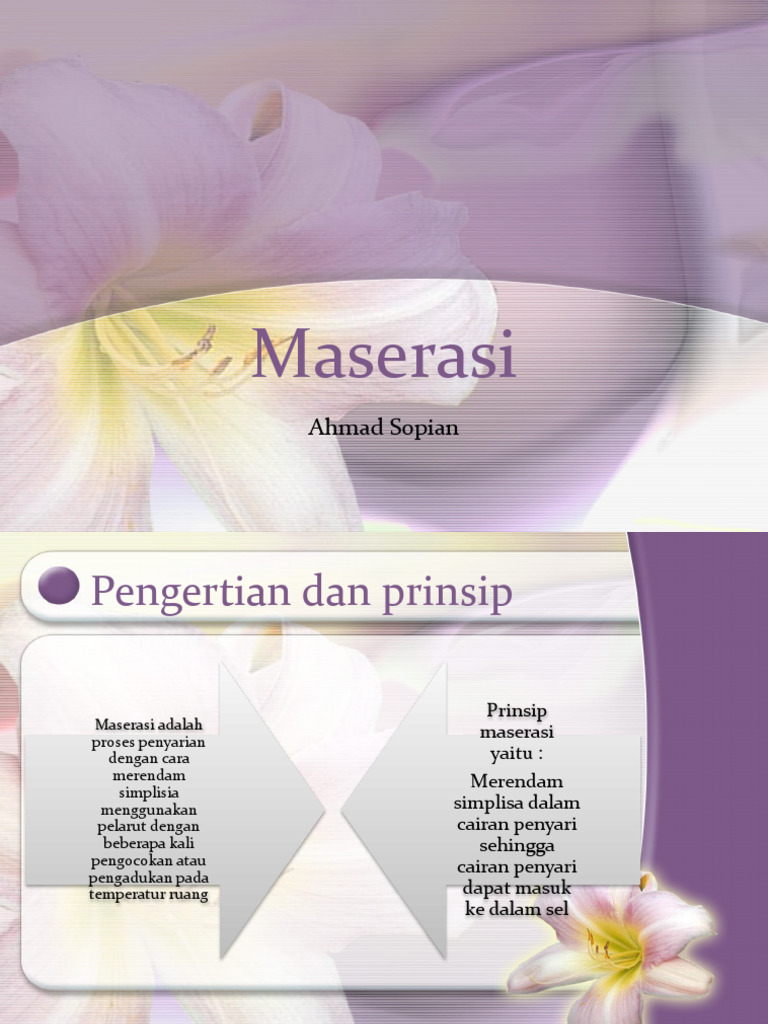 Cara Ekstraksi-Maserasi 1 | PDF