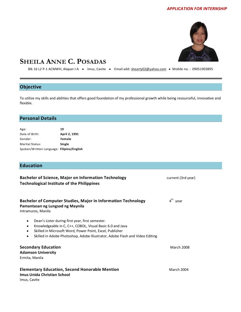 Sheila Resume | PDF