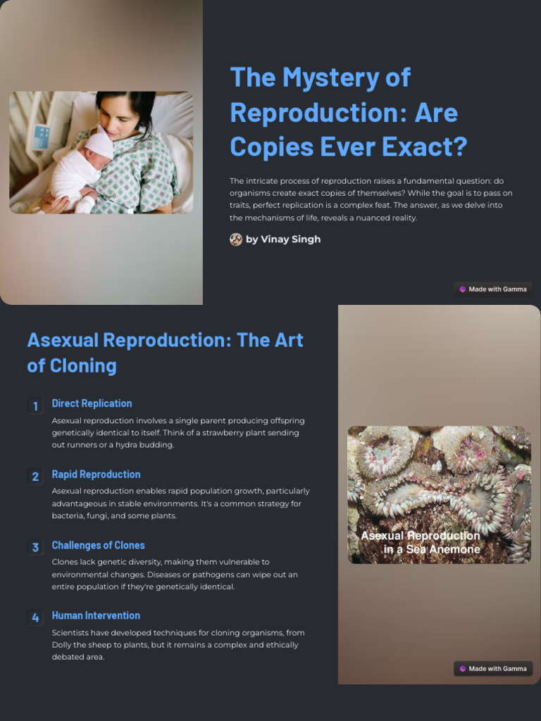 The Mystery of Reproduction Are Copies Ever Exact | PDF | Reproduction ...