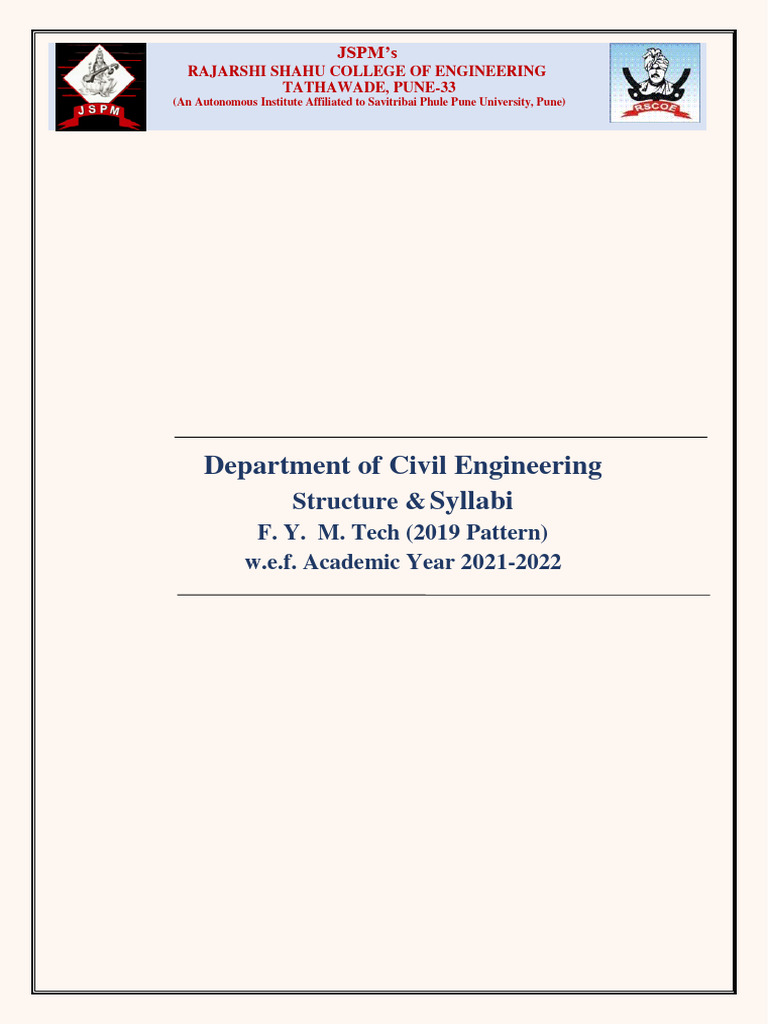 M.Tech Civil Engineering Syllabus | PDF | Stress (Mechanics) | Concrete