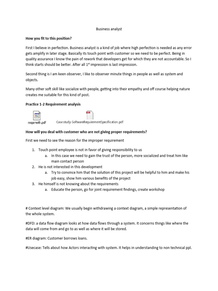 Ba Role | PDF | Career & Growth