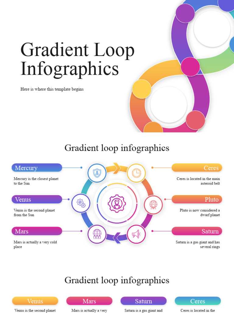 Gradient Loop Infographics by Slidesgo | PDF | Planets | Solar System