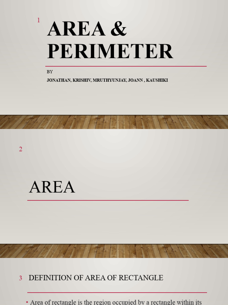 Area 0 Perimeter | PDF | Area | Length