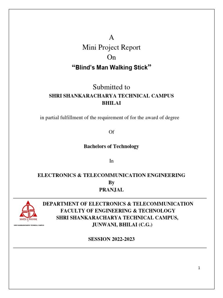 Minor Project Thesis Format | PDF | Piezoelectricity | Arduino