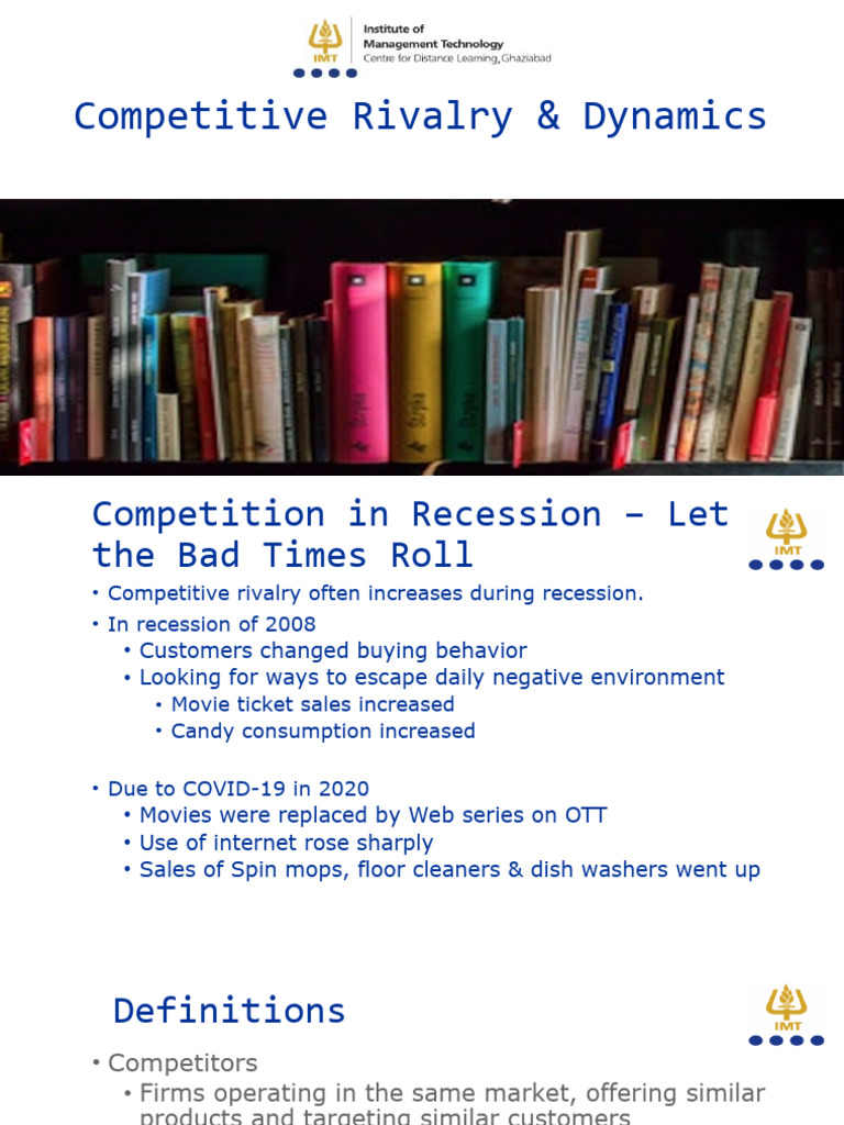 Unit 5 Competitive Rivalry Dynamics | PDF | Competition | Market ...