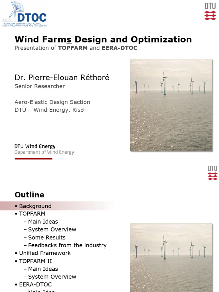 Rethore Wind Farm Design and Optimization | PDF | Wind Power | Wind Farm