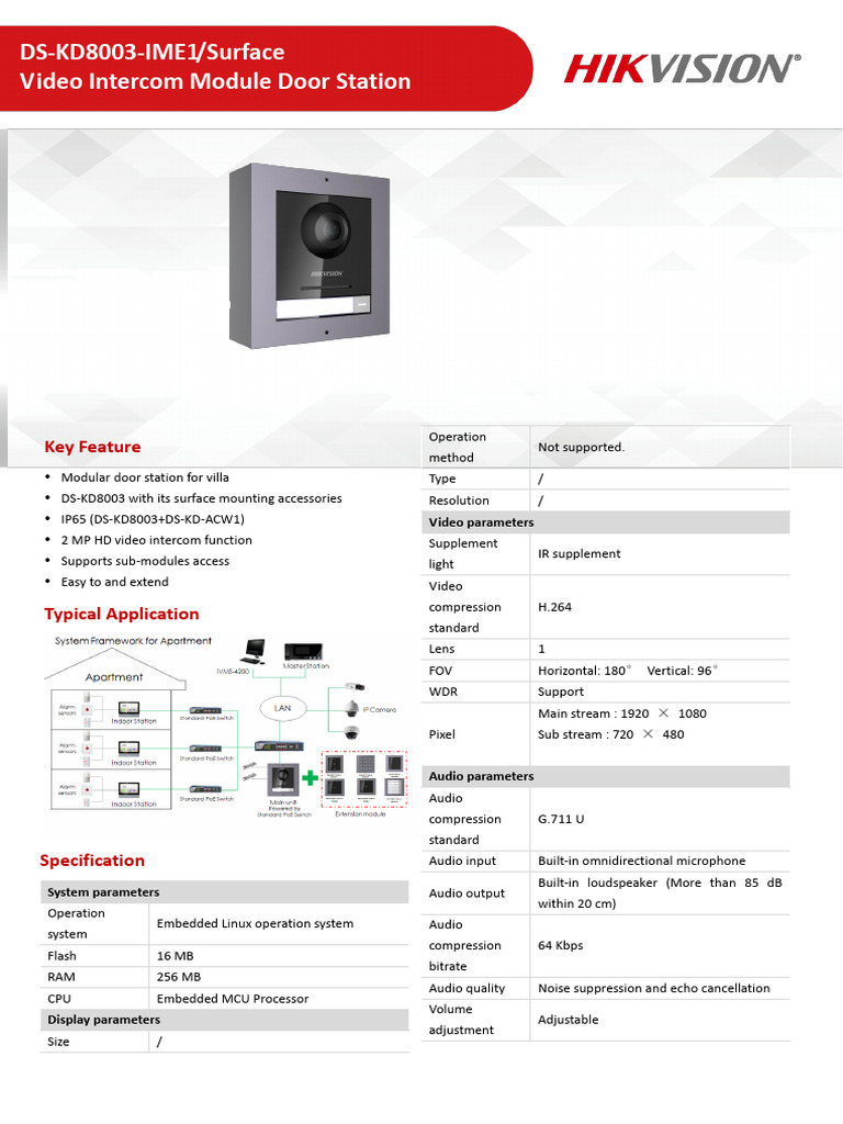 Villa Video Intercom Module | PDF | Computer Network | Microphone