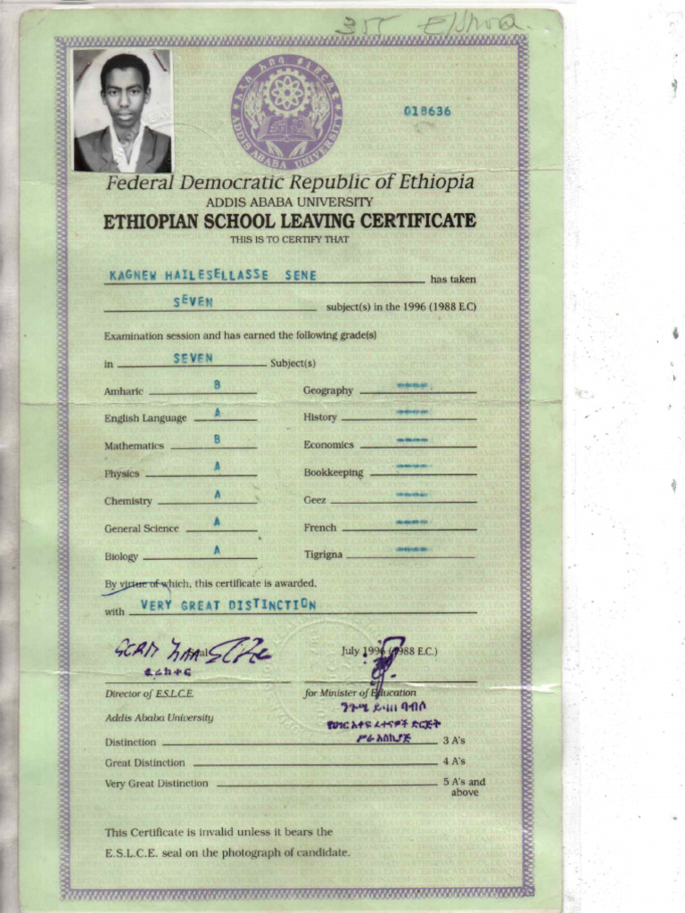 High School Certificate | PDF