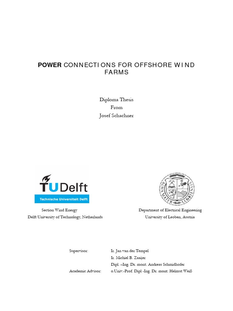E Infra Master Thesis | PDF | High Voltage Direct Current | Offshore ...