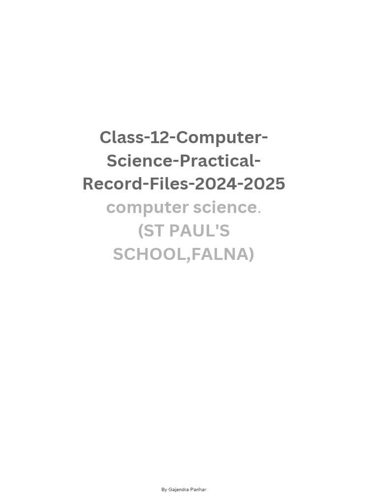 Class 12 Computer Science Practical Report Files 2022 2023.PDF 20240519 222127 0000 | PDF ...