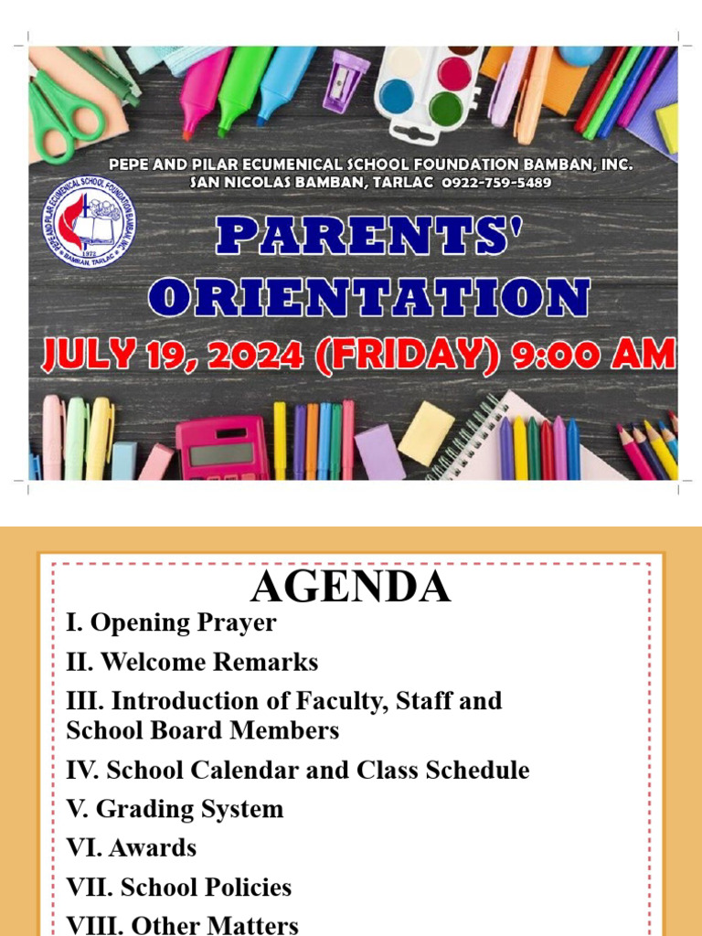 School Opening Agenda and Policies | PDF | Career & Growth | Wellness