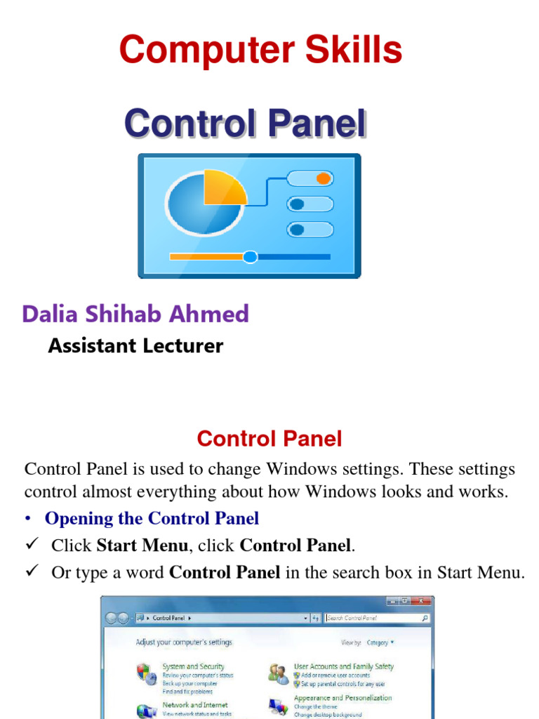Control Pannel | PDF | Icon (Computing) | Microsoft Windows