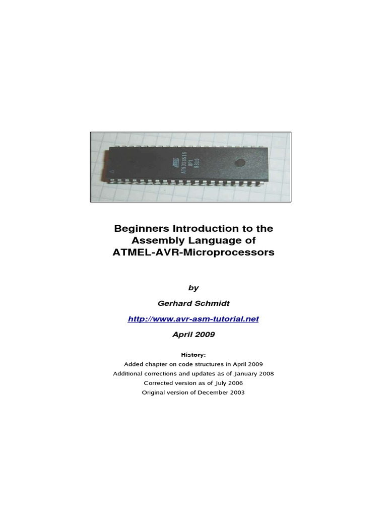 Introduction To The AVR Assembly Language | PDF | Binary Coded Decimal | Assembly Language