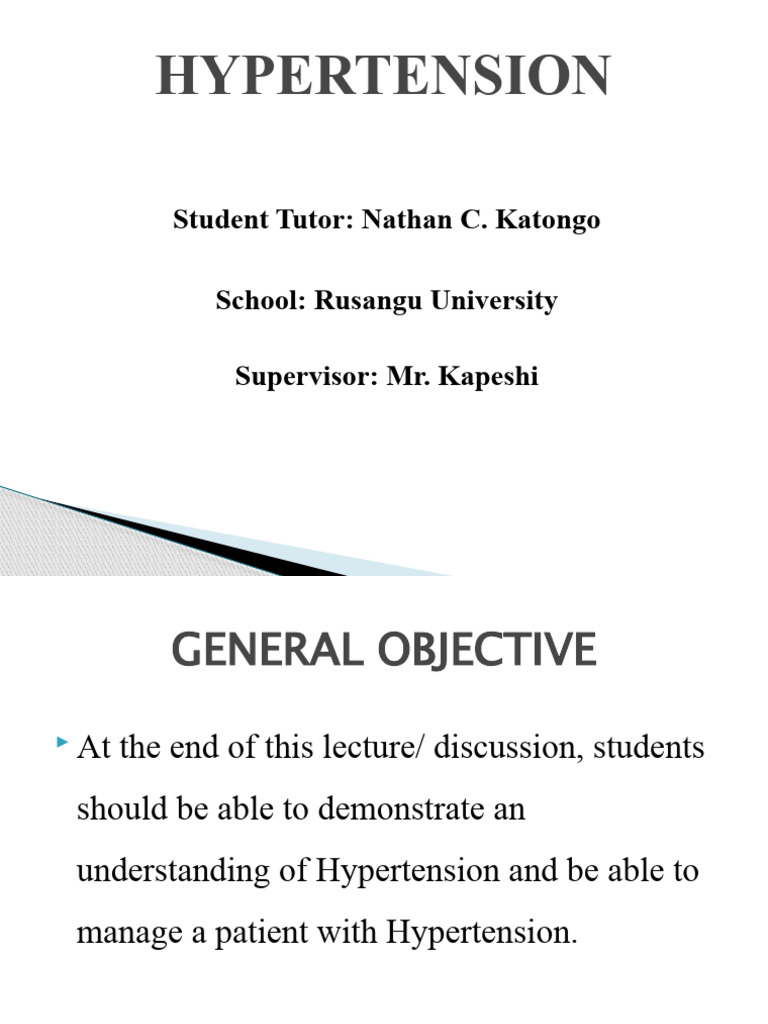 Hypertension Final TP 2019 | PDF | Hypertension | Blood Pressure