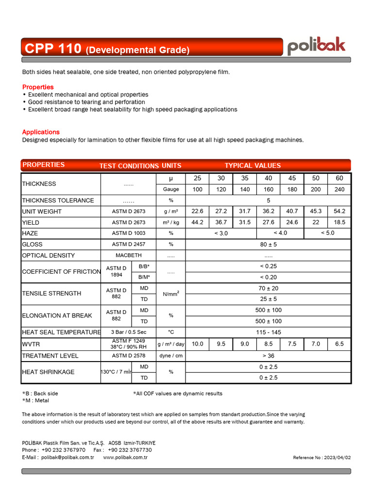 cpp-110-tds | Download Free PDF | Applied And Interdisciplinary Physics | Physical Sciences