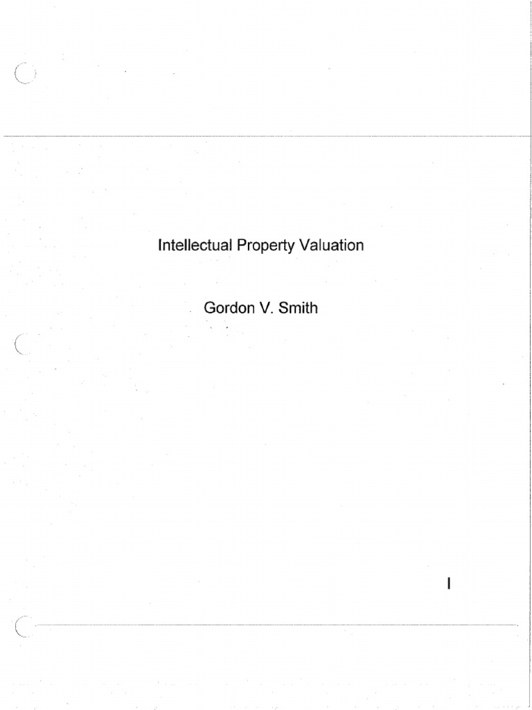 Intellectual Property Valuation Insights | PDF | Valuation (Finance ...