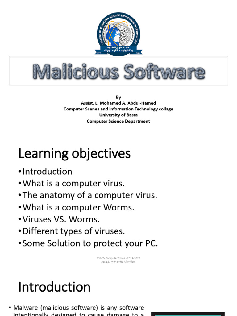 Introduction To Computer Virus | PDF | Computer Virus | Malware Introduction To Computer Virus | PDF | Computer Virus | Malware