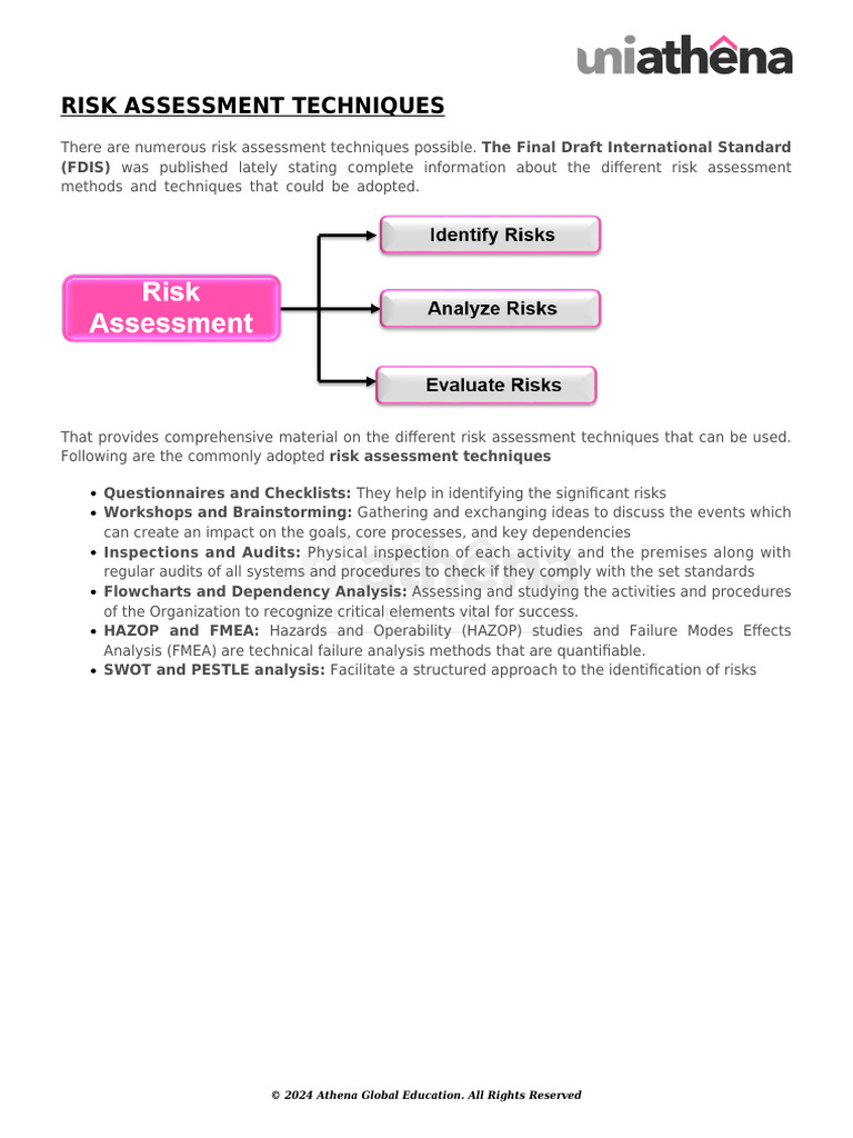 Risk Assessment Techniques | PDF | Risk | Risk Assessment