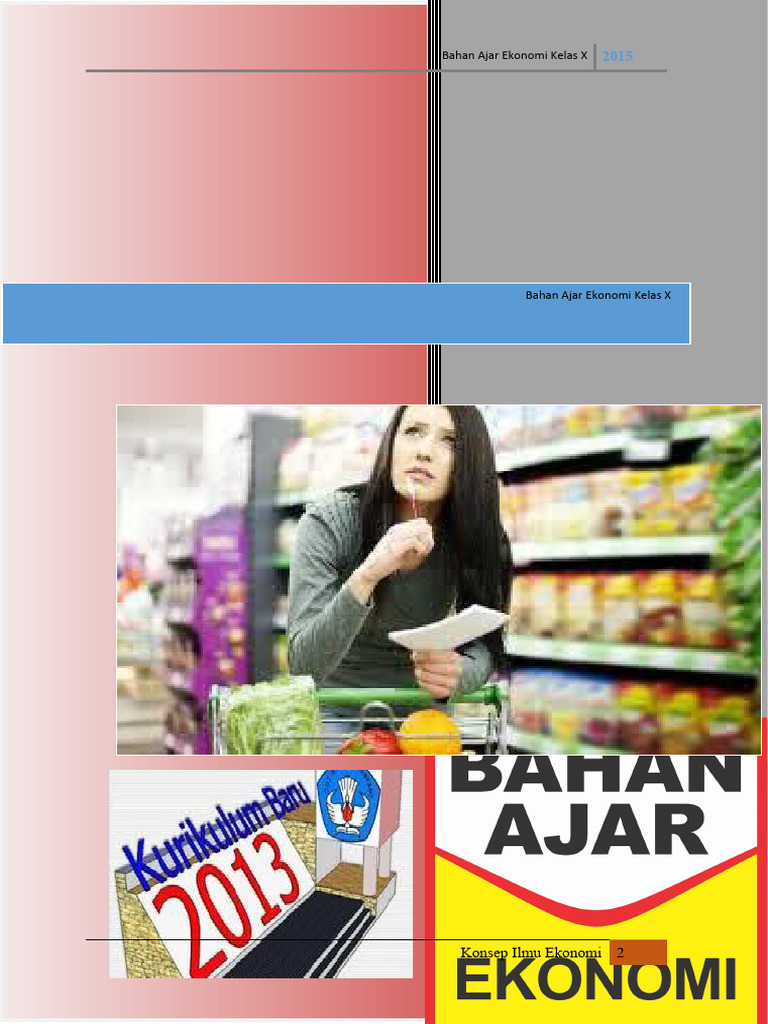 Bahan Ajar SSP 1 KD 3.1 KONSEP ILMU EKONOMI | PDF | Karier & Perkembangan | Sains & Matematika