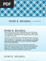 Homi K. Bhabha (1994) - The Location of Culture. London Routledge | PDF ...