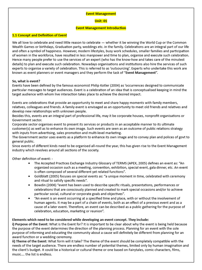 Unit 01 EM Introduction | PDF | Feasibility Study | Target Audience