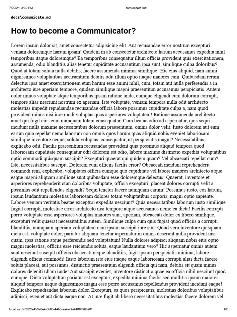 Communicate | PDF
