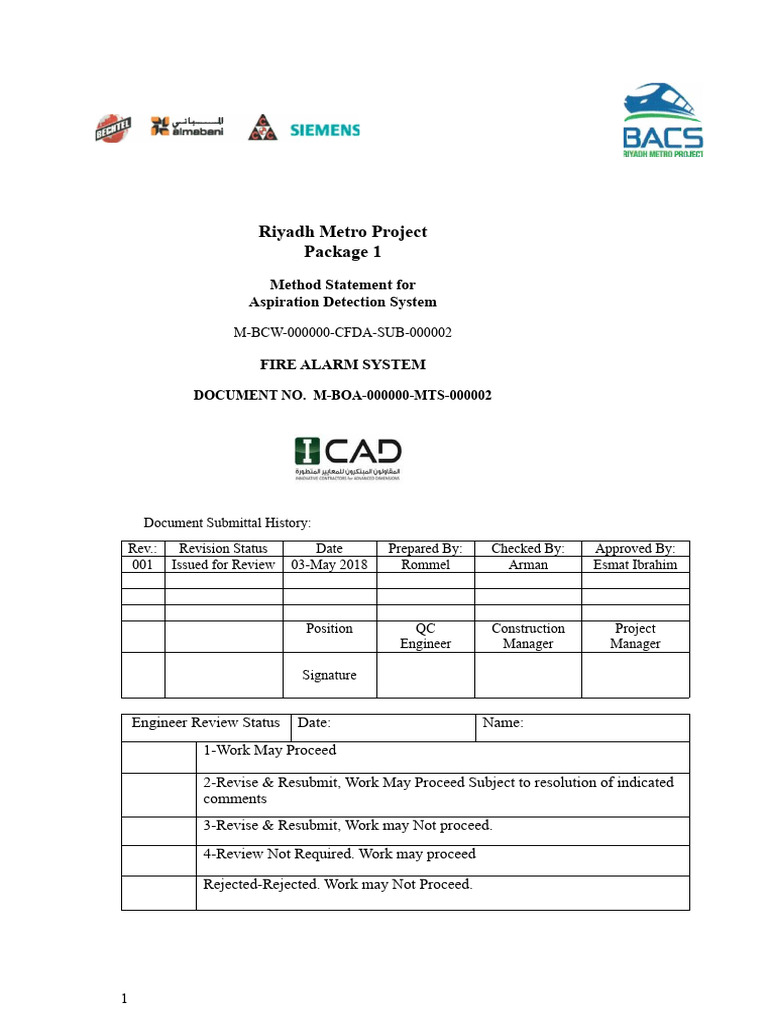 Mst For Aspiring Detection System Pdf Safety Pipe Fluid Conveyance