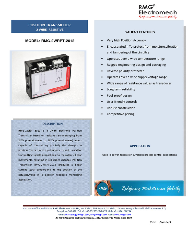 Data Sheet RMG 2WRPT 2012 2K 16K Pot 2 - 240720 - 121032 | PDF ...