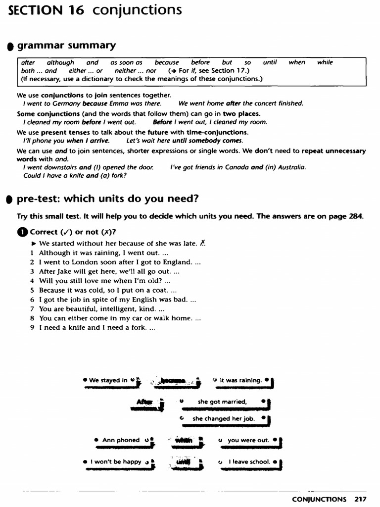 Section 16 (Conjunctions) | PDF