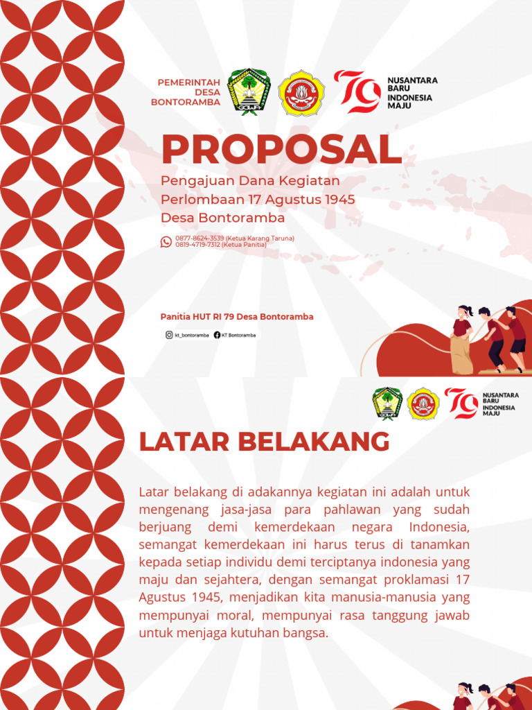Proposal Kegiatan HUT RI 79 Bontoramba | PDF