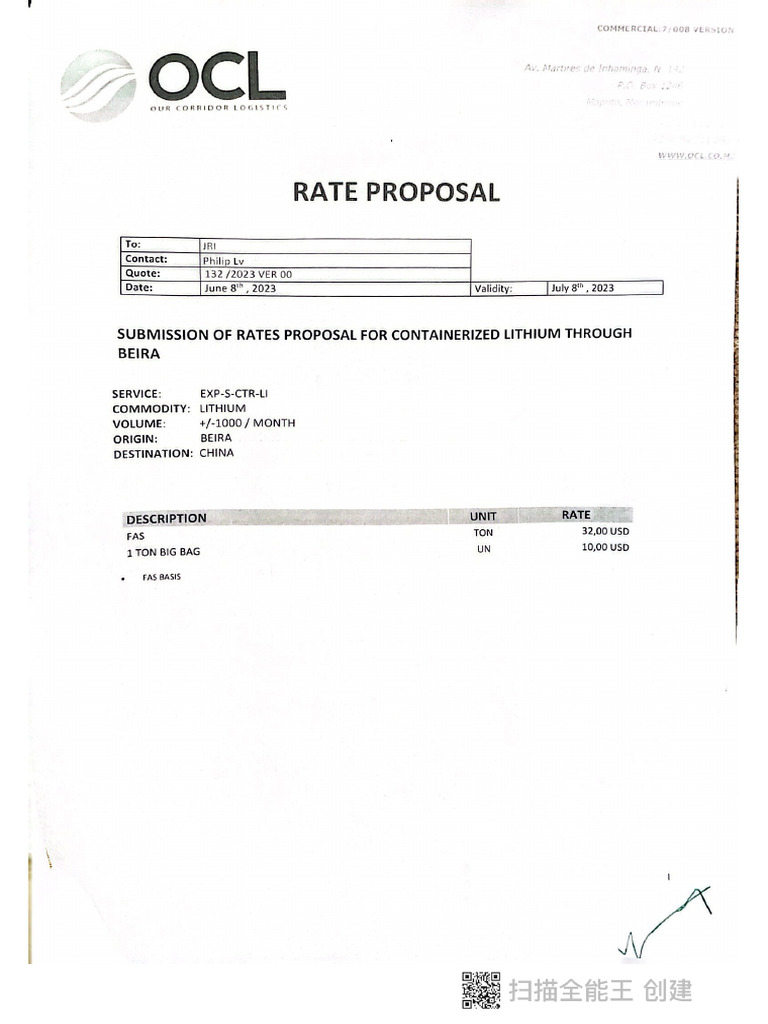 OCL Quote Signed | PDF