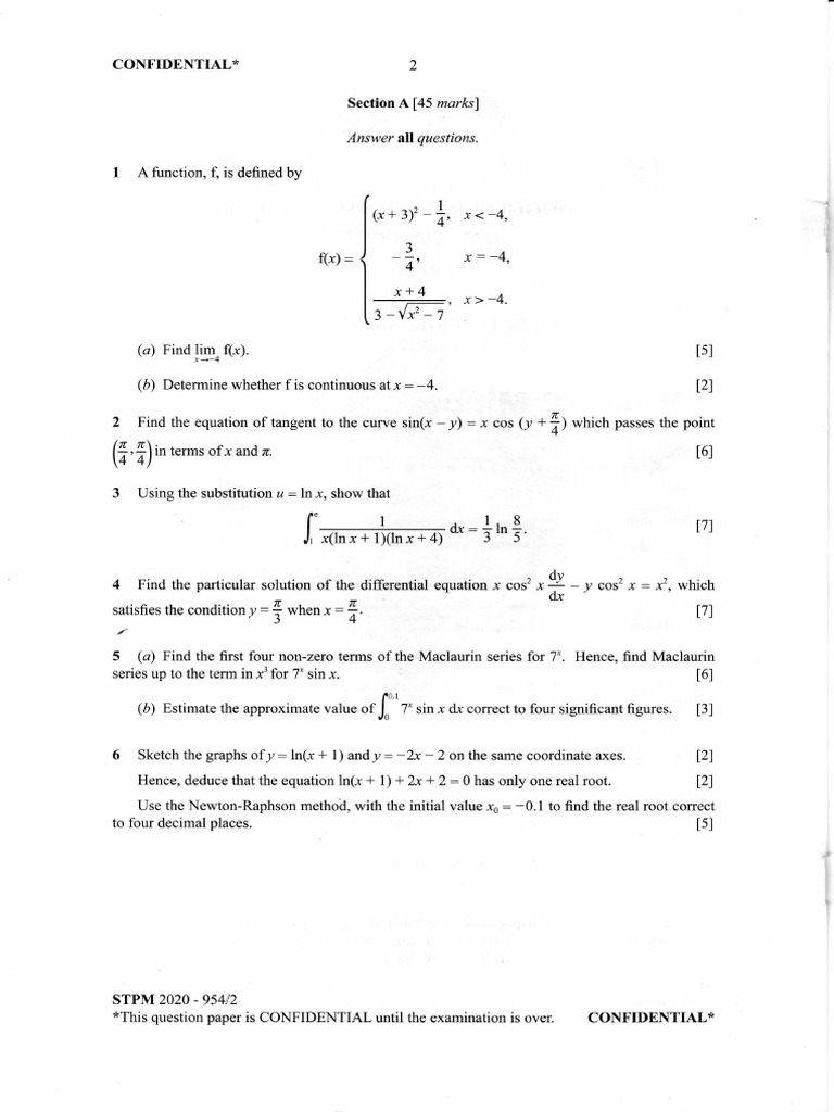 2020-P2-Q | PDF | Analytic Geometry | Mathematics