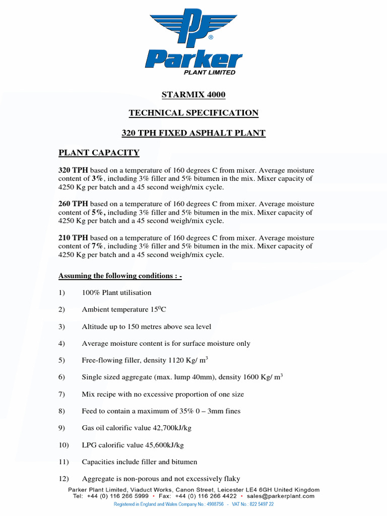 PAN-006067 - Volume 2 Appendix 3-2 - Parker Plant Limited, Starmix 4000 ...