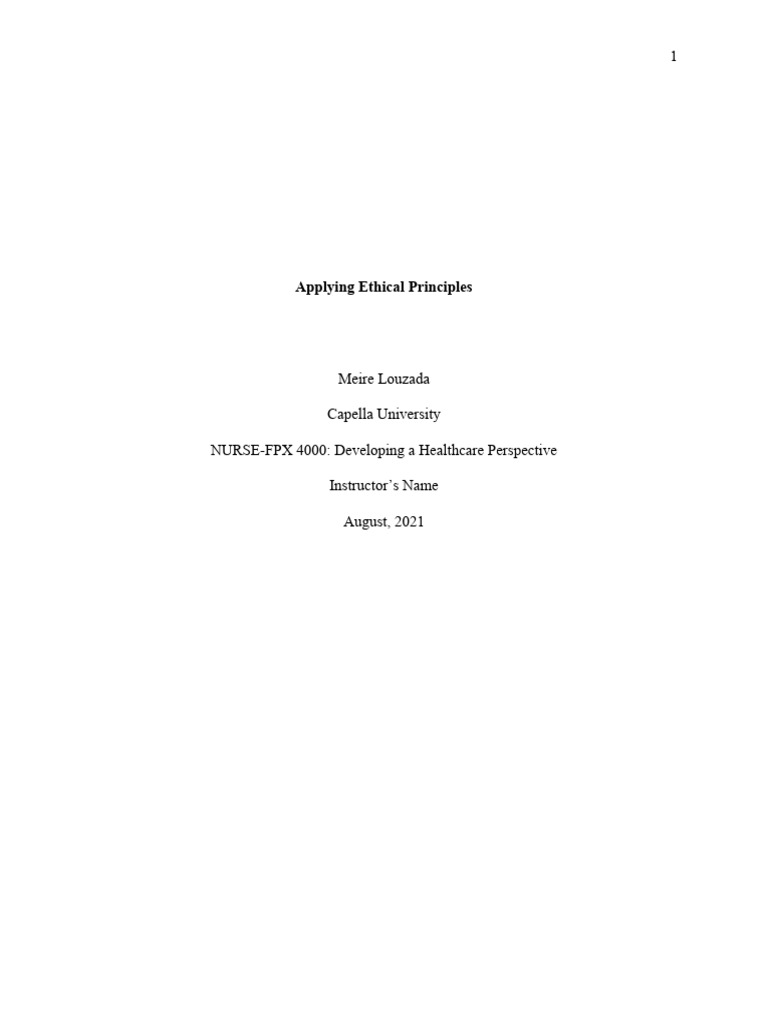 Applying Ethical Principles | PDF | Autonomy | Emergency Department