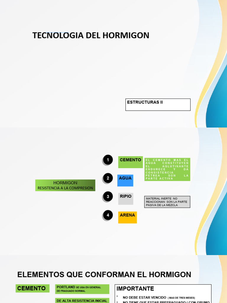 1 - Tecnologia Del Hormigon | PDF | Hormigón | Cemento