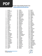 9th Grade Spelling Words LIst | PDF