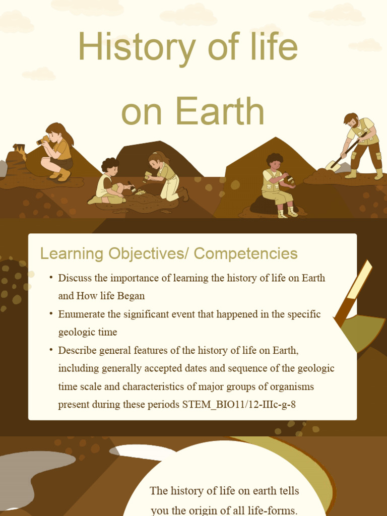 History of Life On Earth | PDF | Abiogenesis | Prokaryote