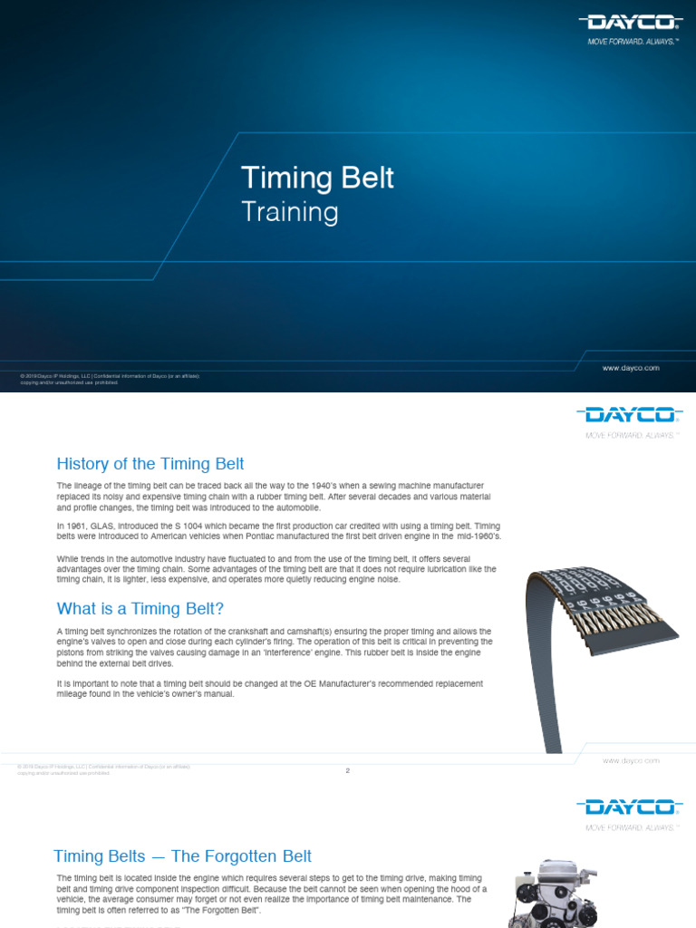 Dayco Timing Belt TB - Training | PDF | Belt (Mechanical ...