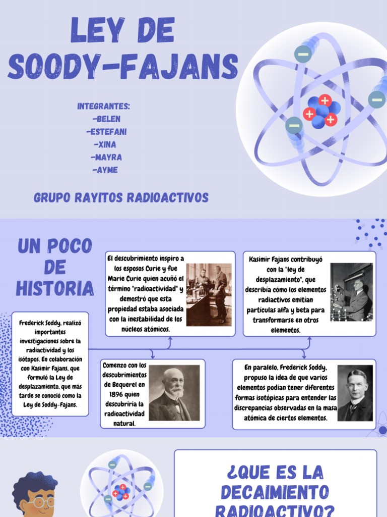 Estructura Del Átomo Ilustrativa Lavanda y Rojo | PDF