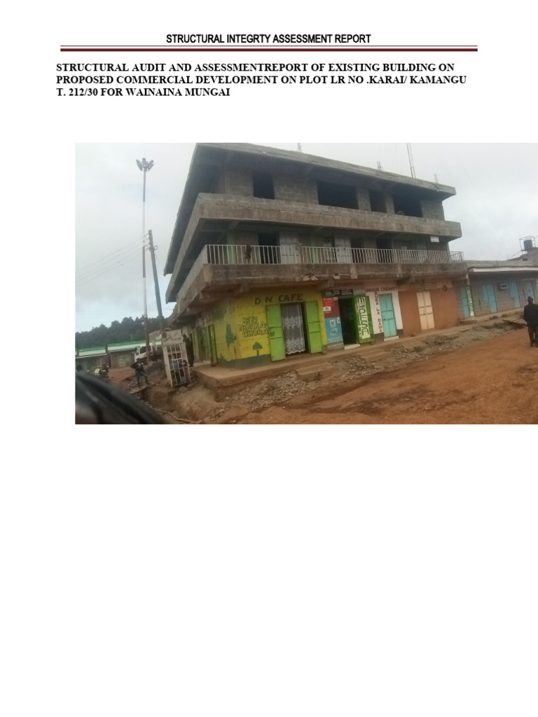 Structural Audit Report For KAMANGU STANLEY | PDF | Foundation ...