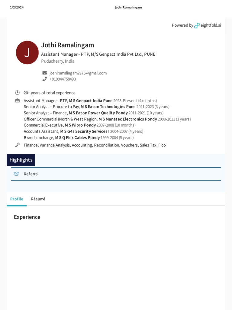Jothi Ramalingam-wy5Ma3Zz1 | PDF | Accounts Payable | Payments