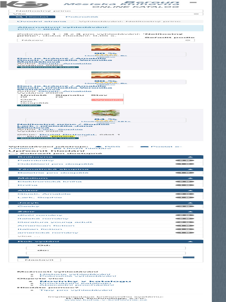 Výsledky Vyhledávání - Nelítostný Princ | PDF